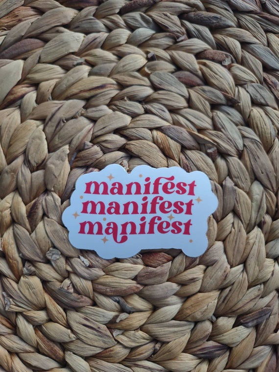 Manifest Sticker Manifest Stacked Sticker Positivity - Etsy