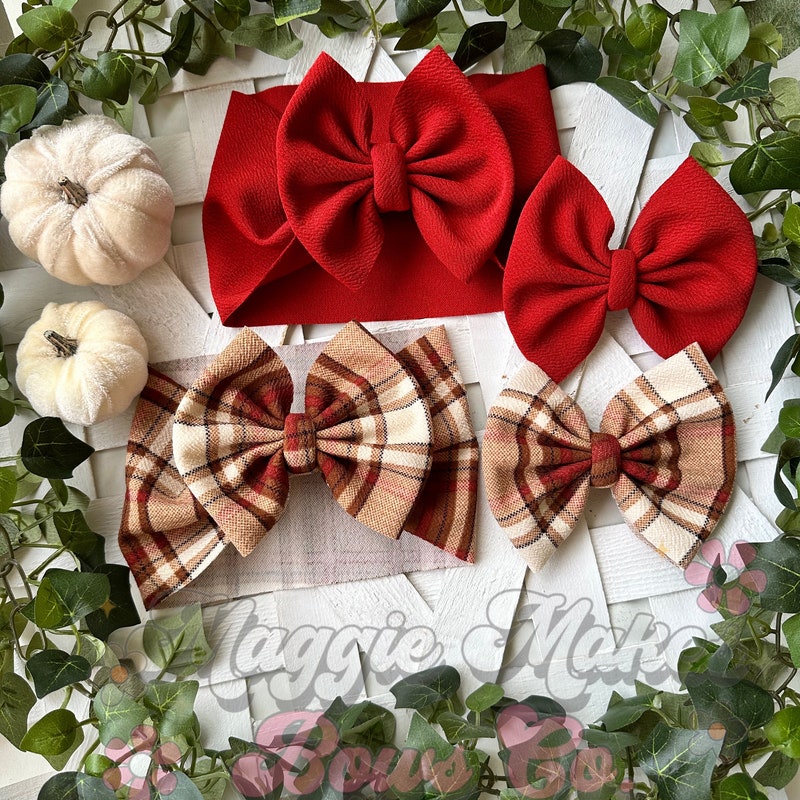 Thanksgiving Bows - Etsy
