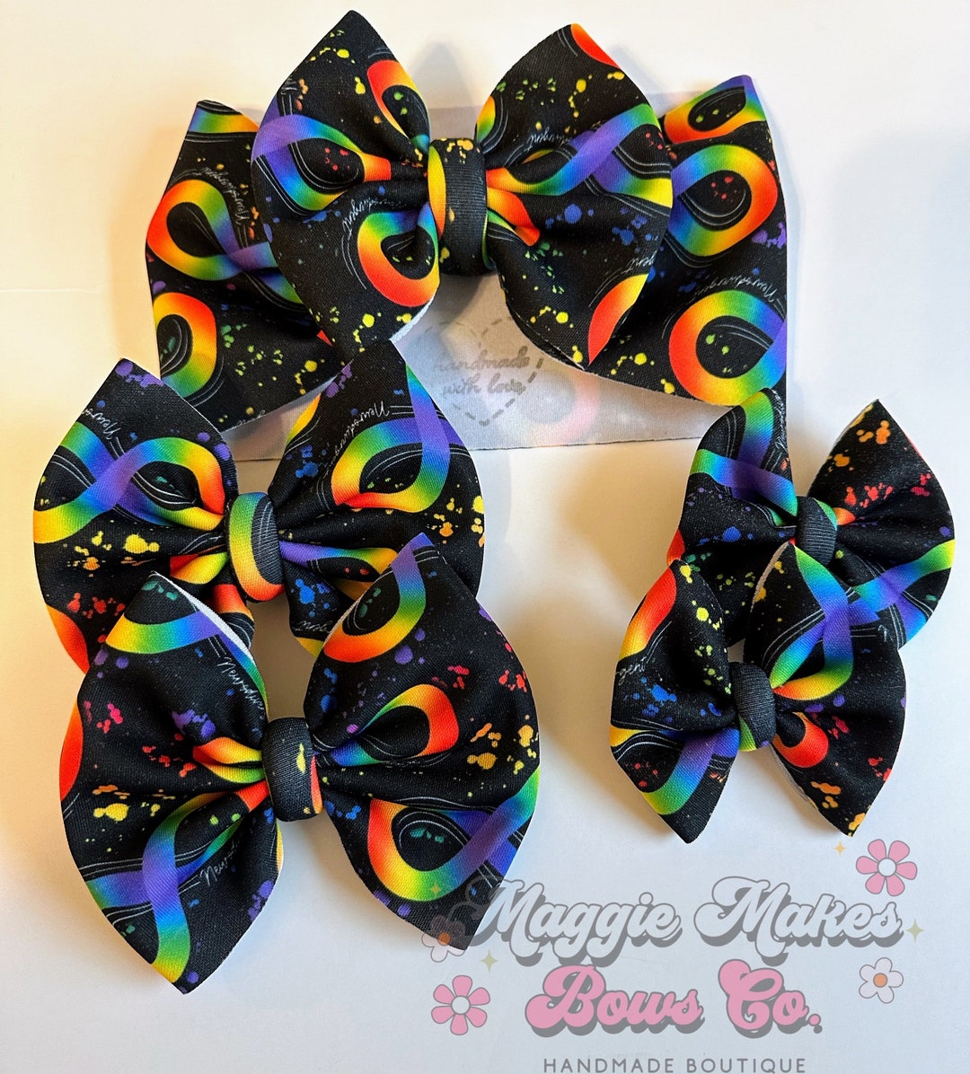Autism Bow, Infinity Autism Bow, Neurodivergent Bow, Autism Awareness ...