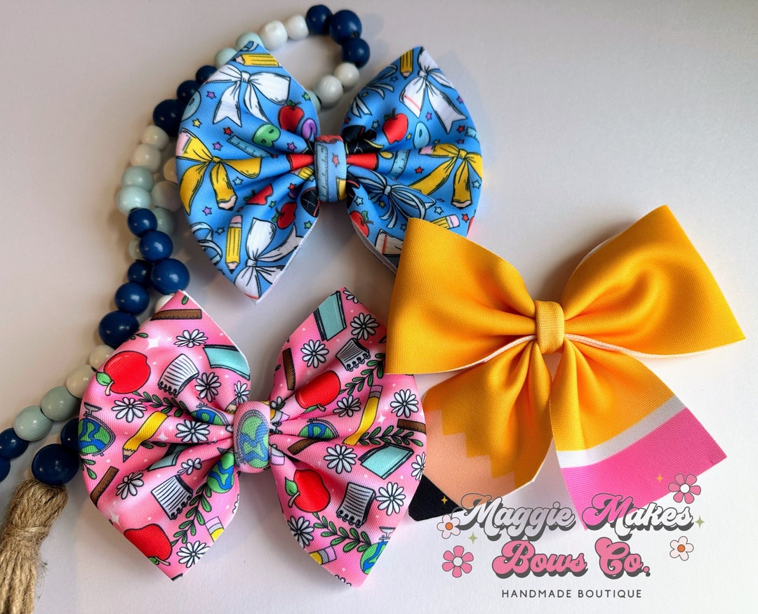 Back to School Bows, First Day of School Bow, Back to School Bow ...