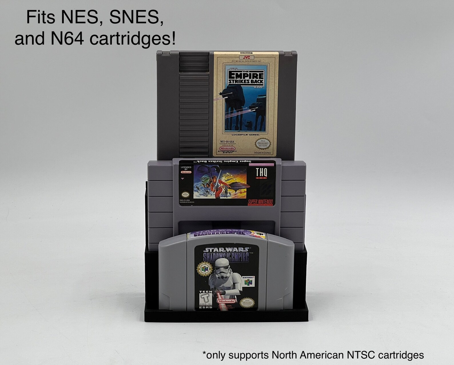 NES SNES N64 Nintendo NTSC Game Cartridge Display Stand - Etsy