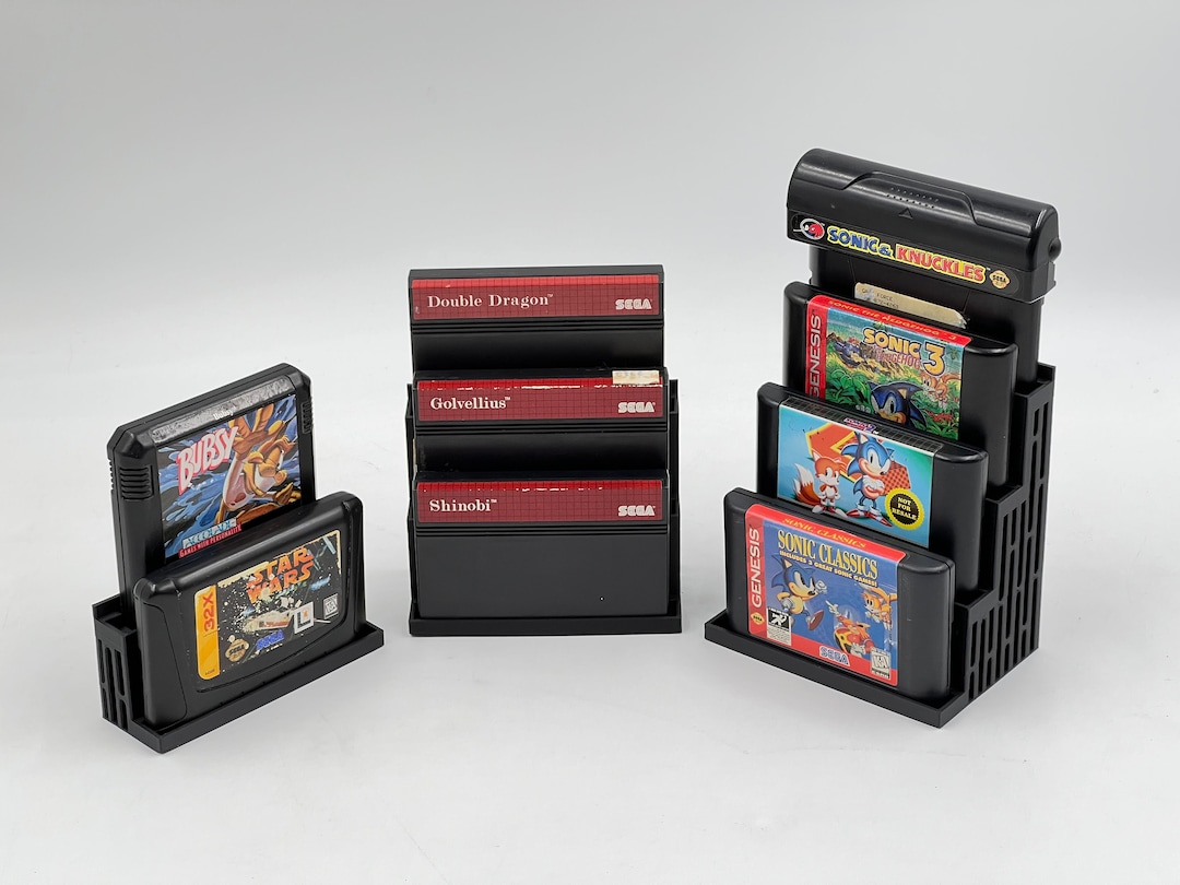 Universal Sega Game Cartridge Display Stand for Master System, Genesis ...