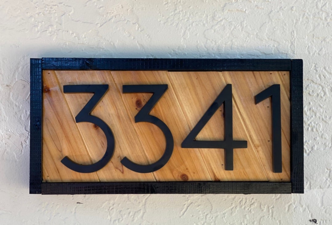 Rustic House Numbers - Etsy