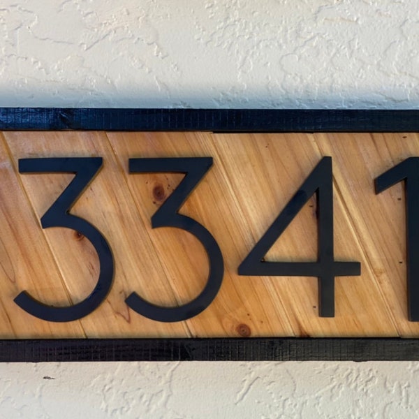 Rustic House Numbers - Etsy