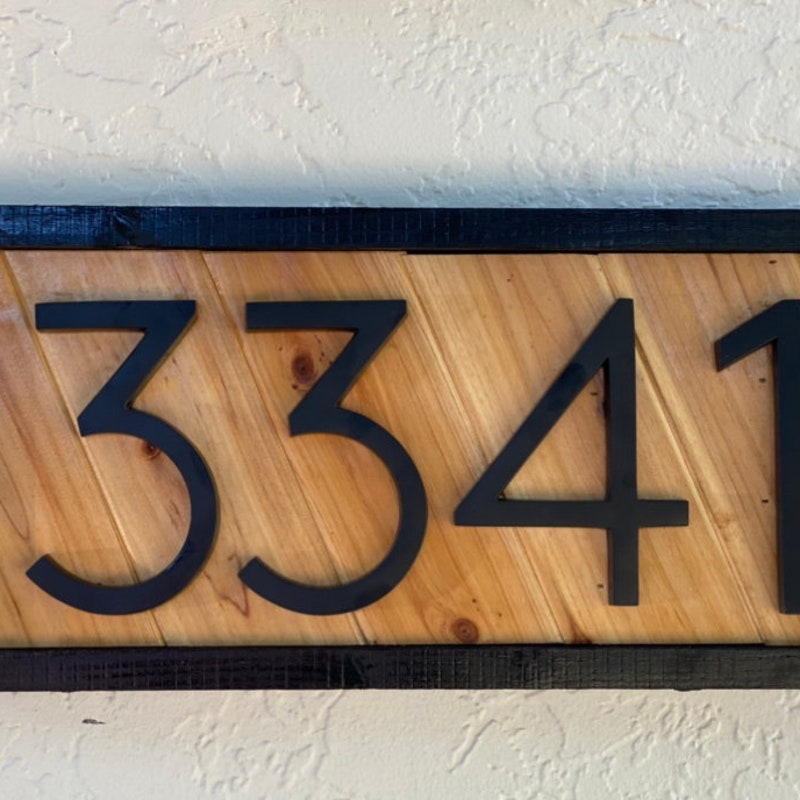 Wooden House Numbers - Etsy