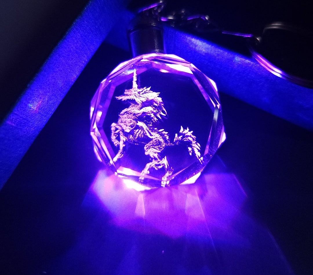 Kirin Color Changing LED Premium Crystal Laser Engrave 2D Picture ...
