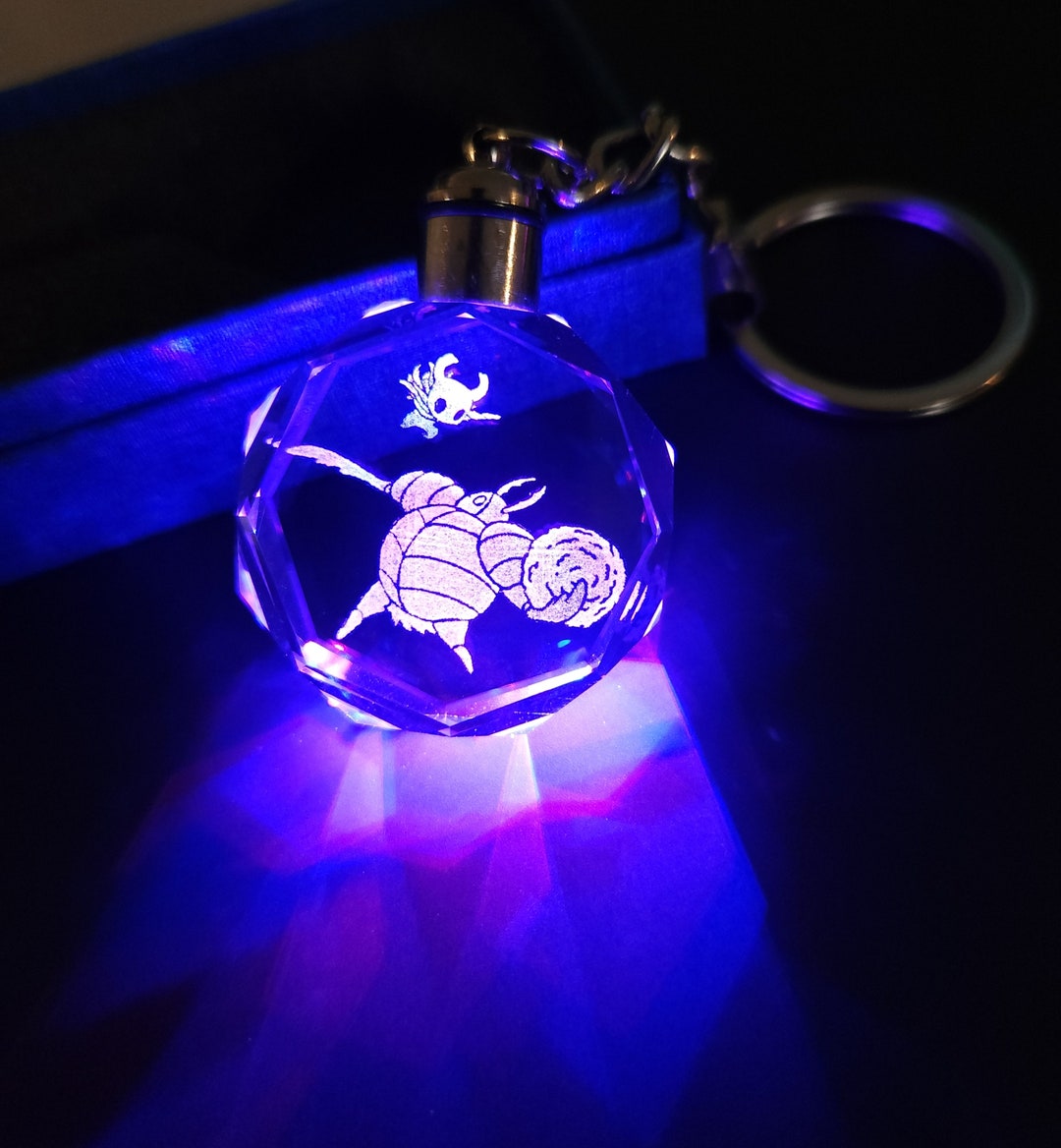 Hollow Knight & Dung Defender Color Changing LED Premium Crystal Laser ...