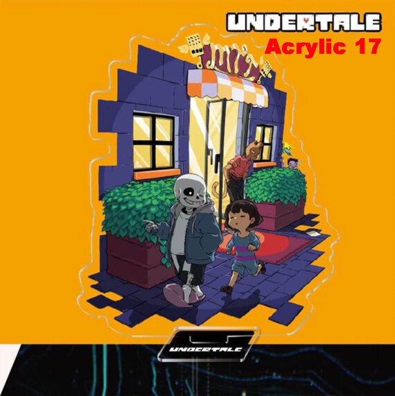 Undertale Chow Time 6.7" Acrylic Plate Stand Decorati… - Gem