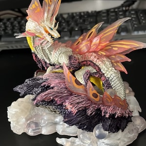 Monster Hunter Mizutsune Figure Pedestal Statue Action Anime Model Toy ...