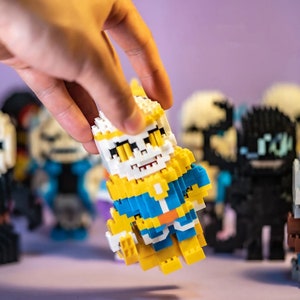 Undertale AU Sans 6.7" Building Block Figure Statue Action Anime Model ...
