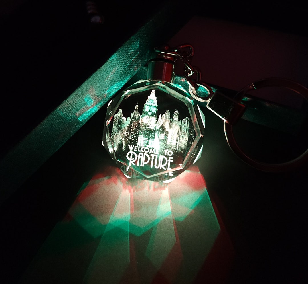 Bioshock Rapture Color Changing LED Premium Crystal Laser Engraved 2D ...