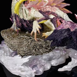 Monster Hunter Mizutsune Figure Pedestal Statue Action Anime Model Toy ...