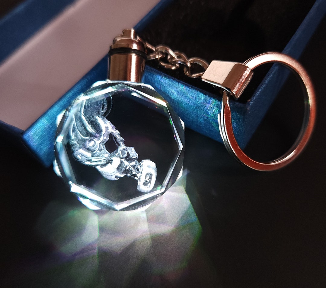 Portal 2 Glados Color Changing LED Premium Crystal Laser Engraved 2D ...