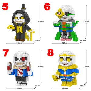 Undertale AU Sans 6.7" Building Block Figure Statue Action Anime Model ...