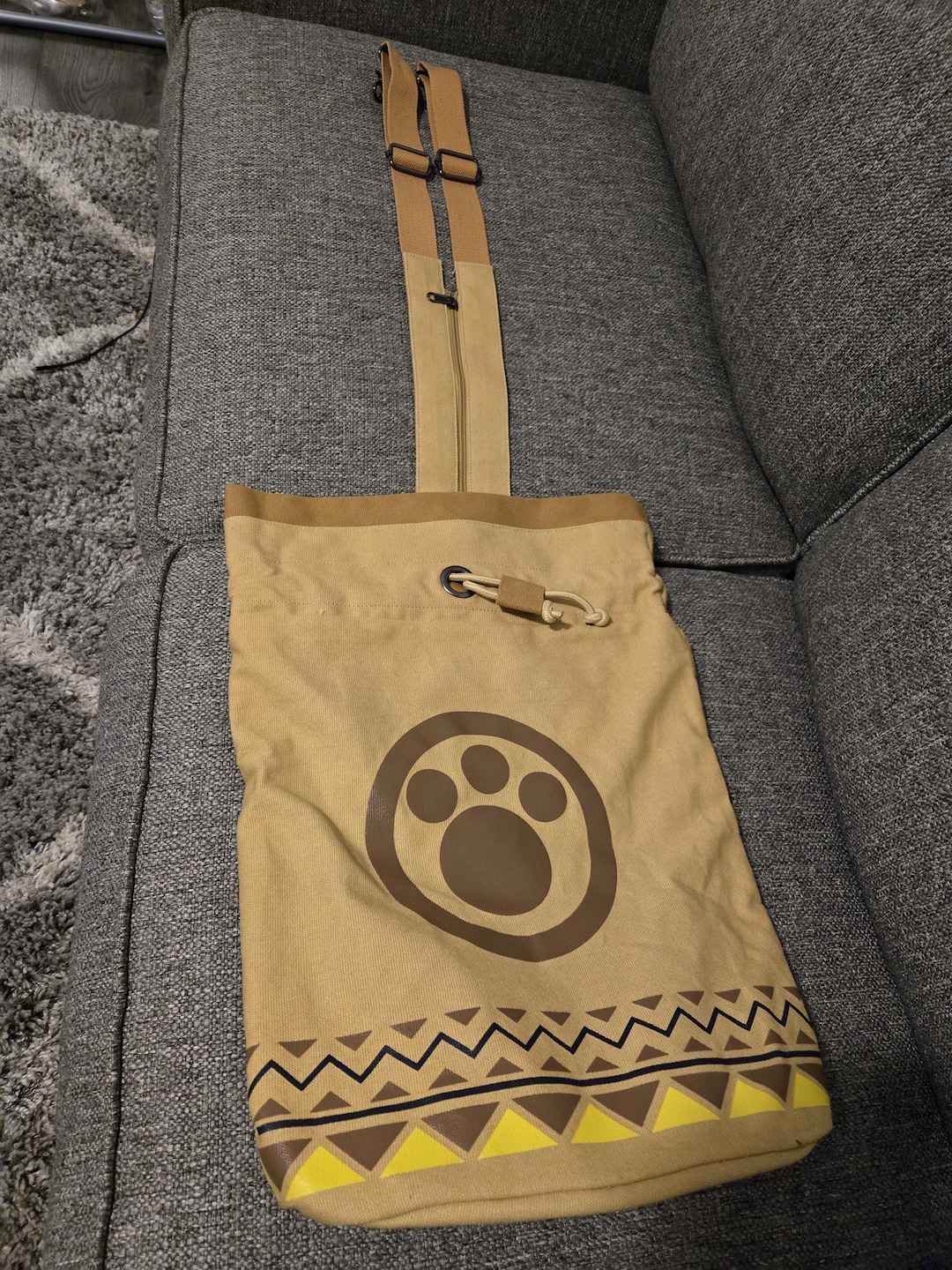 Monster Hunter Palico Style Canvas Backpack Durable Men's Women's ...