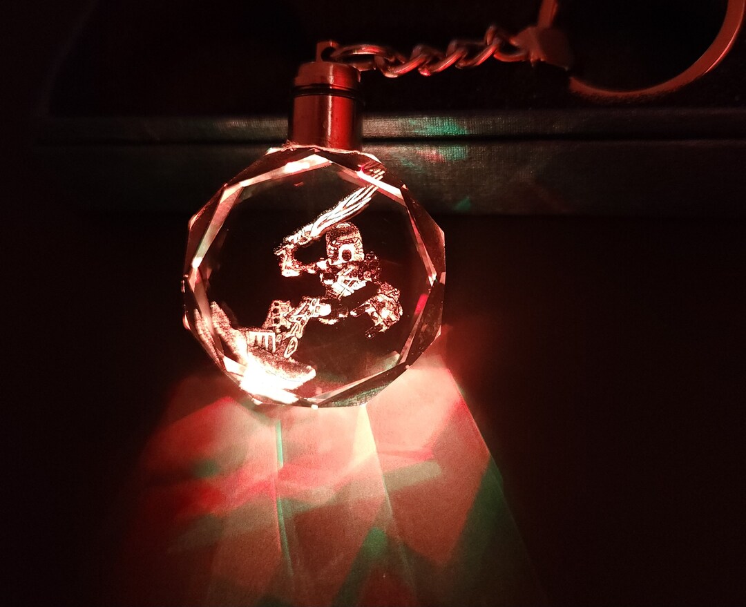 Bionicle Toa Tahu Color Changing LED Premium Crystal Laser Engraved 2D ...