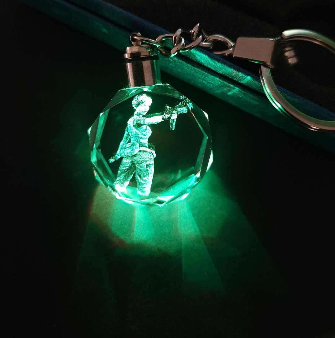 Resident Evil Rebecca Chambers Color Changing LED Premium Crystal Laser ...