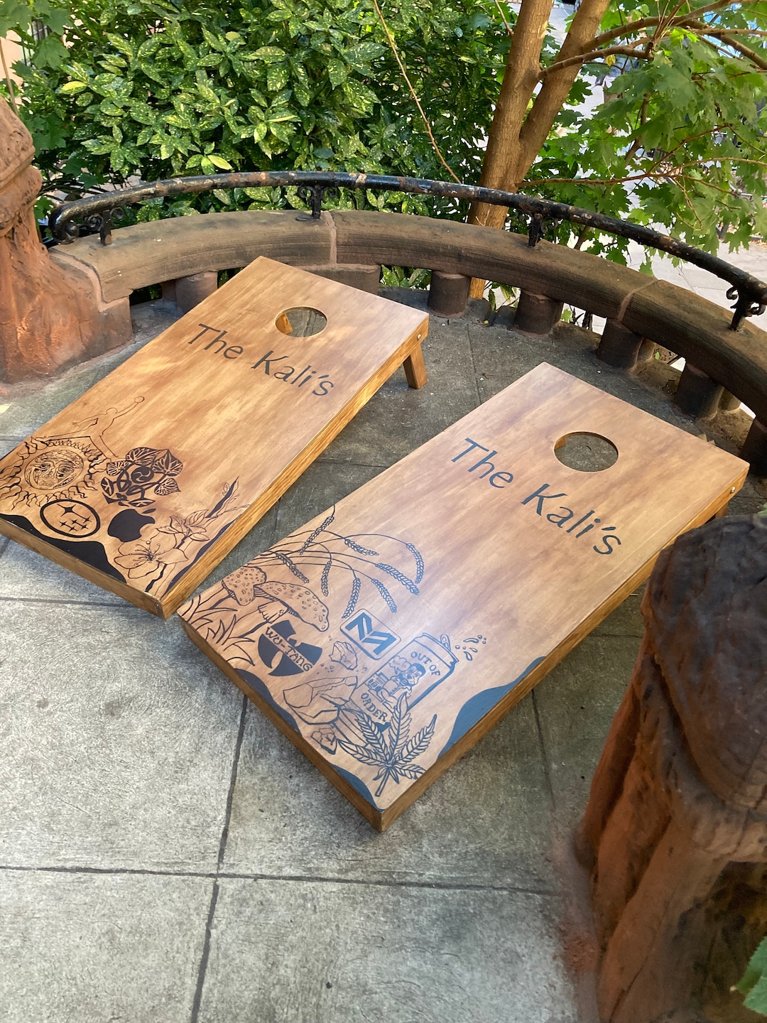 Custom Hand Painted Cornhole Boards - Etsy
