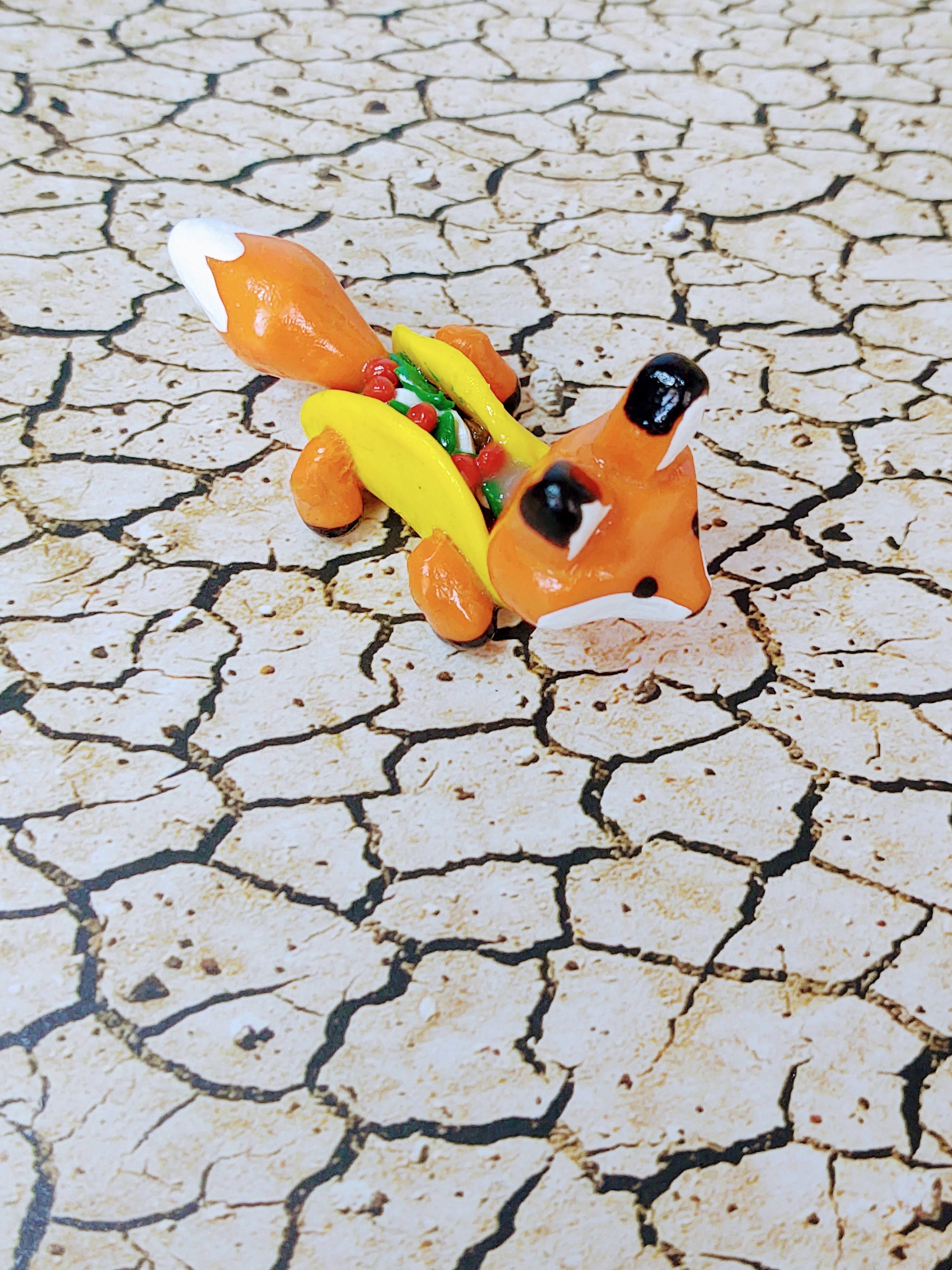 Taco Fox Taco Figurine Fox Figurine Food Decor - Etsy