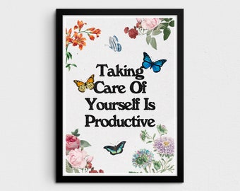 Self Care Poster - Etsy UK