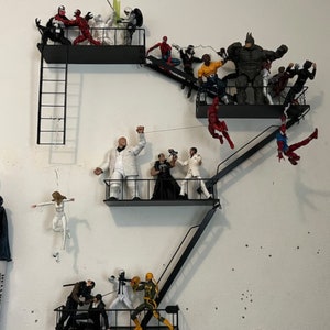 Action Figures Superheros Display Shelves Floating Cool Unique Shelf ...