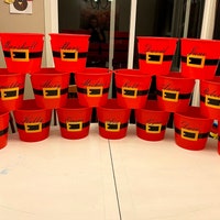 Pre-filled Santa Belt Buckets - Easy & Fun Christmas Gift to Mail to ...
