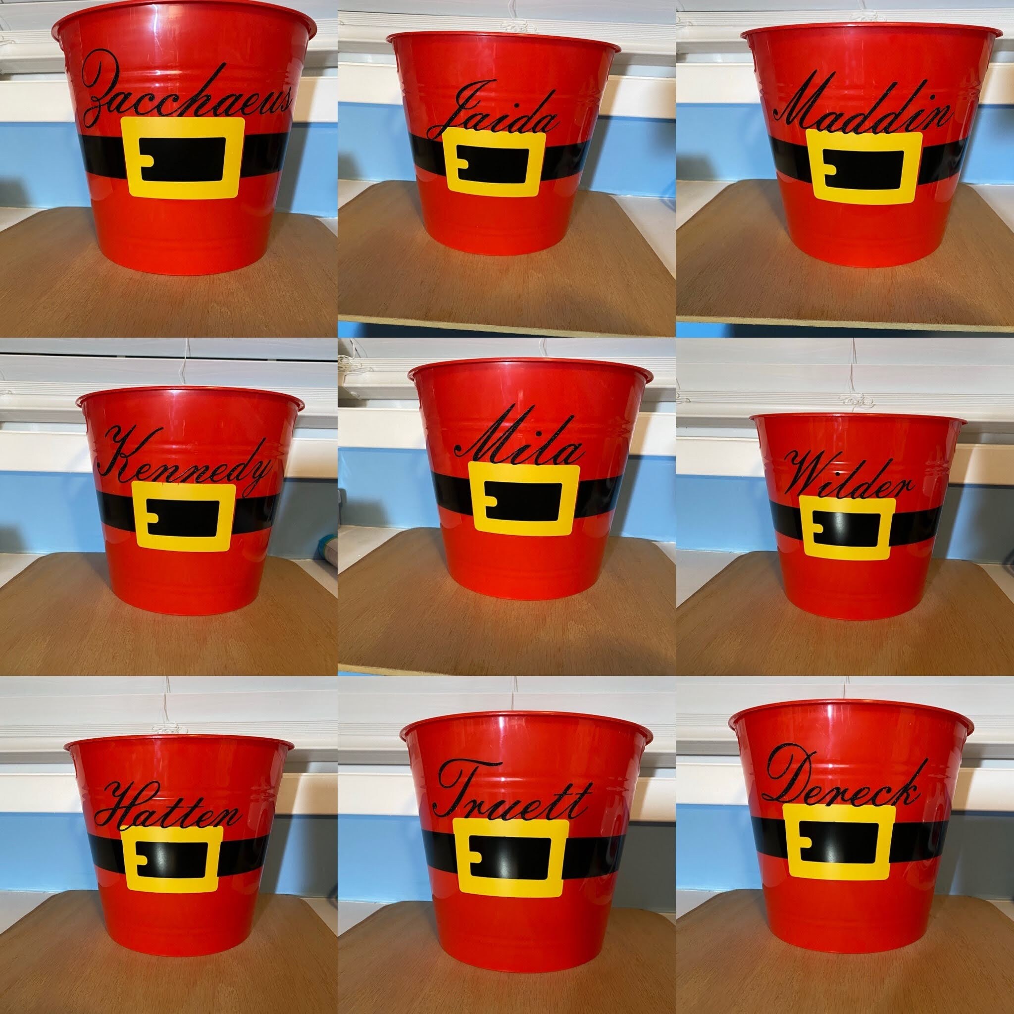 Personalized Santa Buckets - Etsy