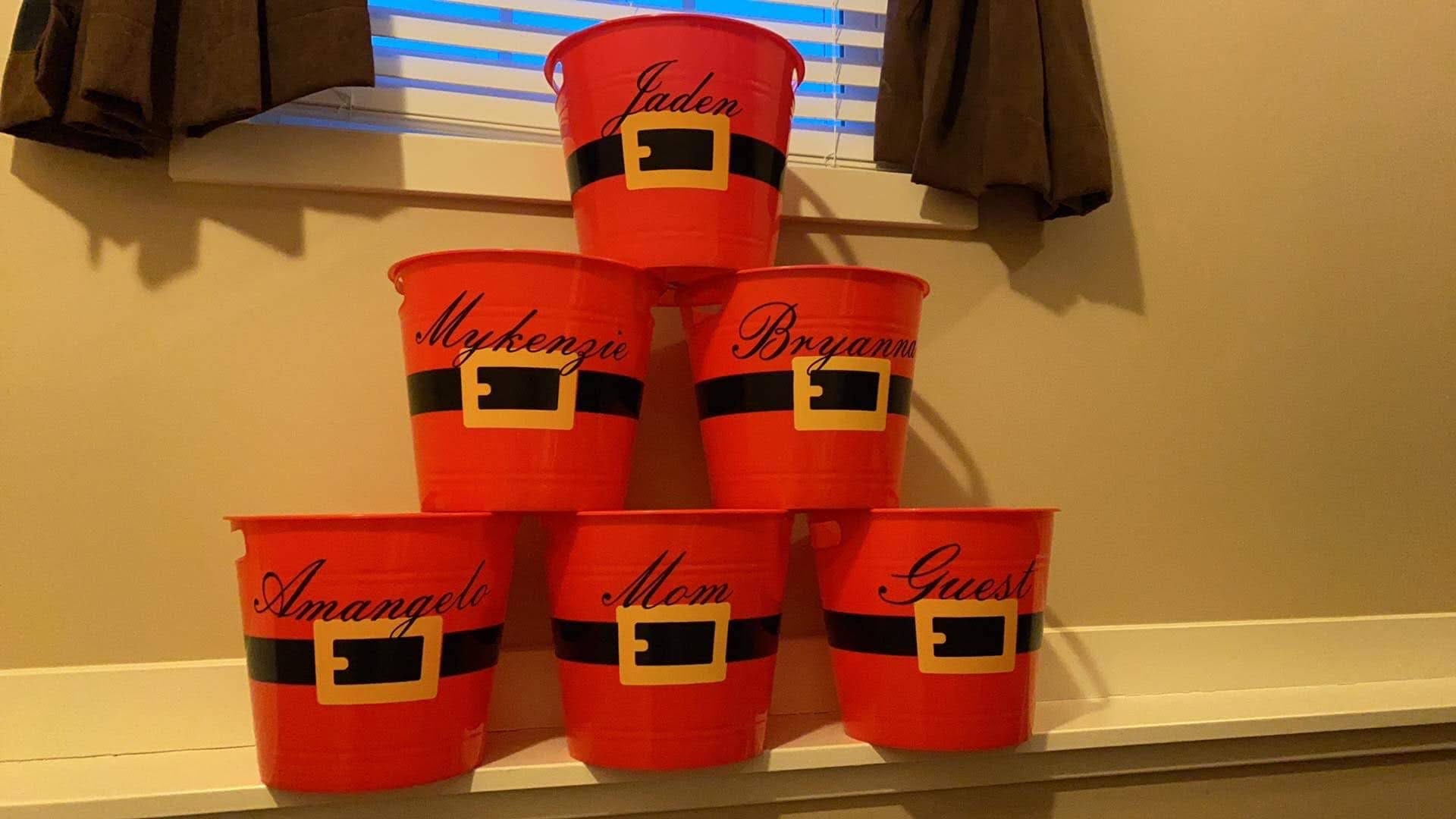 Personalized Santa Buckets - Etsy