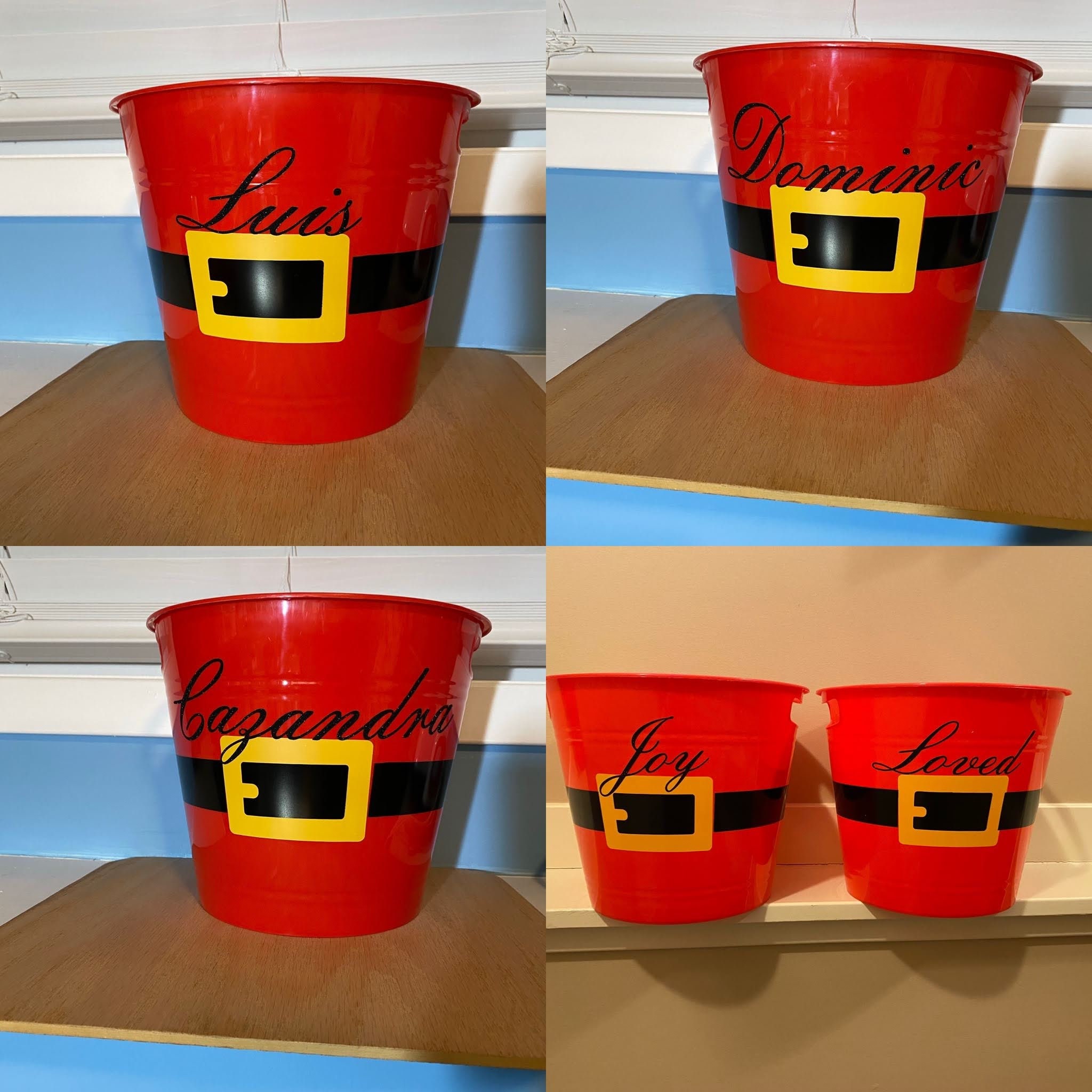 Personalized Santa Buckets - Etsy