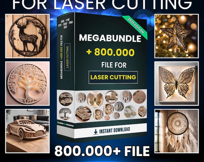 Laser Cut Files Mega Bundle, 300k Files 3D 2D, Laser Cut Designs, CNC ...