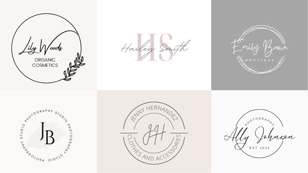Custom Aesthetic Logo for Business Owners Custom Logo - Etsy
