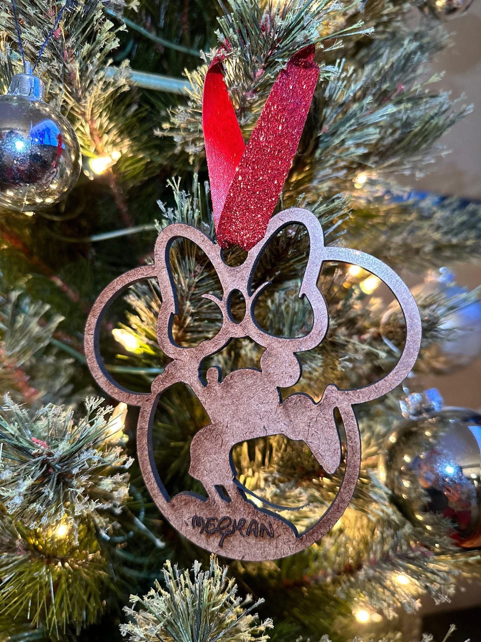 Personalized Disney Inspired Mickey and Minnie Ornament/disney ...