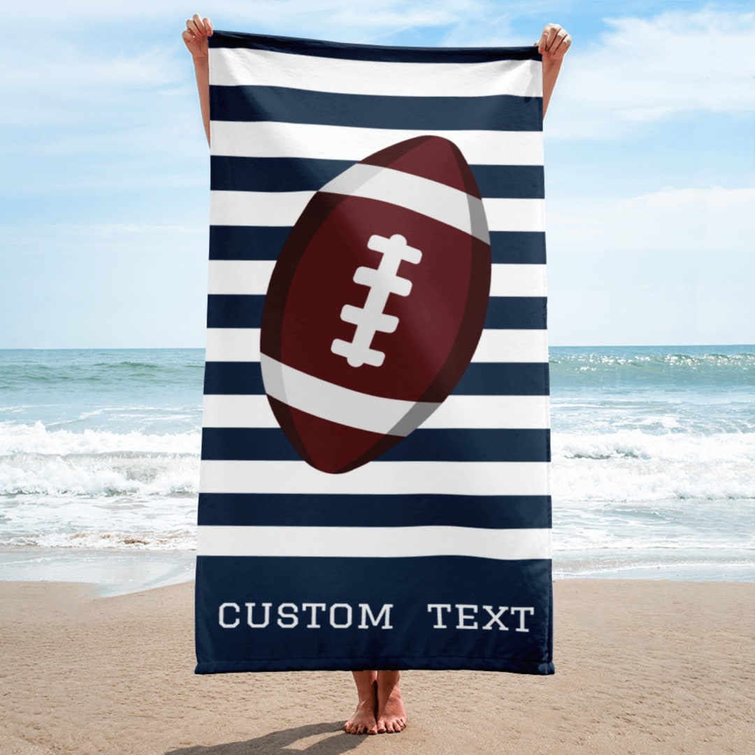 Custom Sports Beach Towel, School Sports, Basketball, Football ...