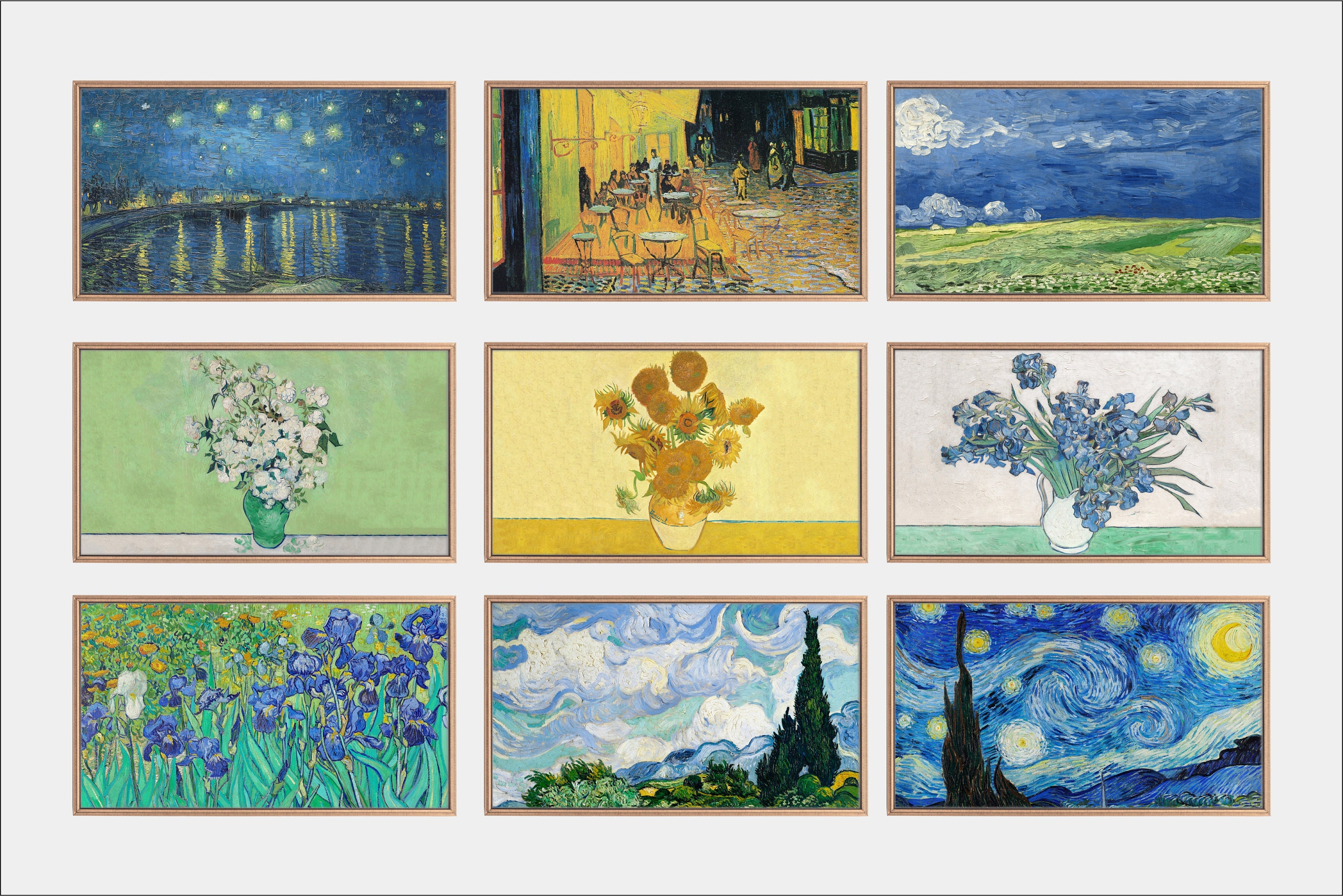 Samsung Frame Tv Art Set Van Gogh Frame Tv Set 4k Frame Tv - Etsy