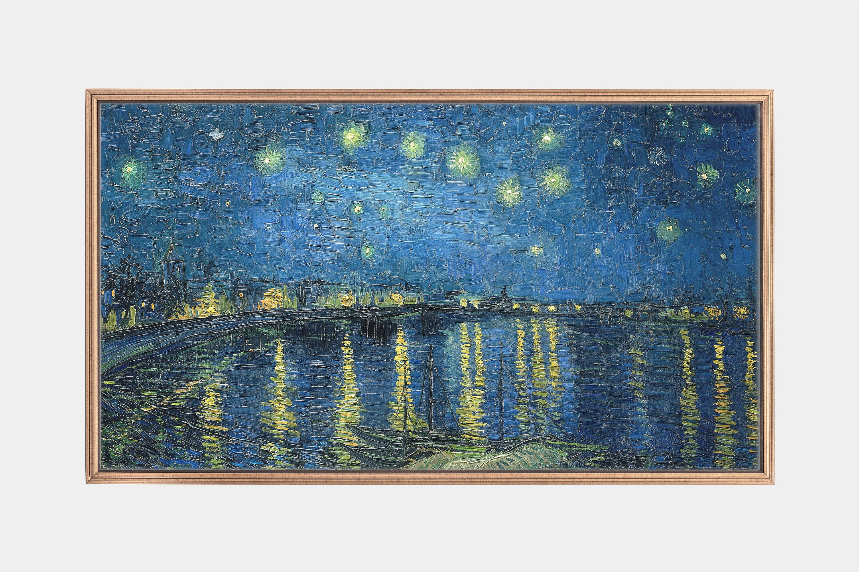Samsung Frame Tv Art Set, Van Gogh Frame Tv Set, 4k Frame Tv Art Set ...