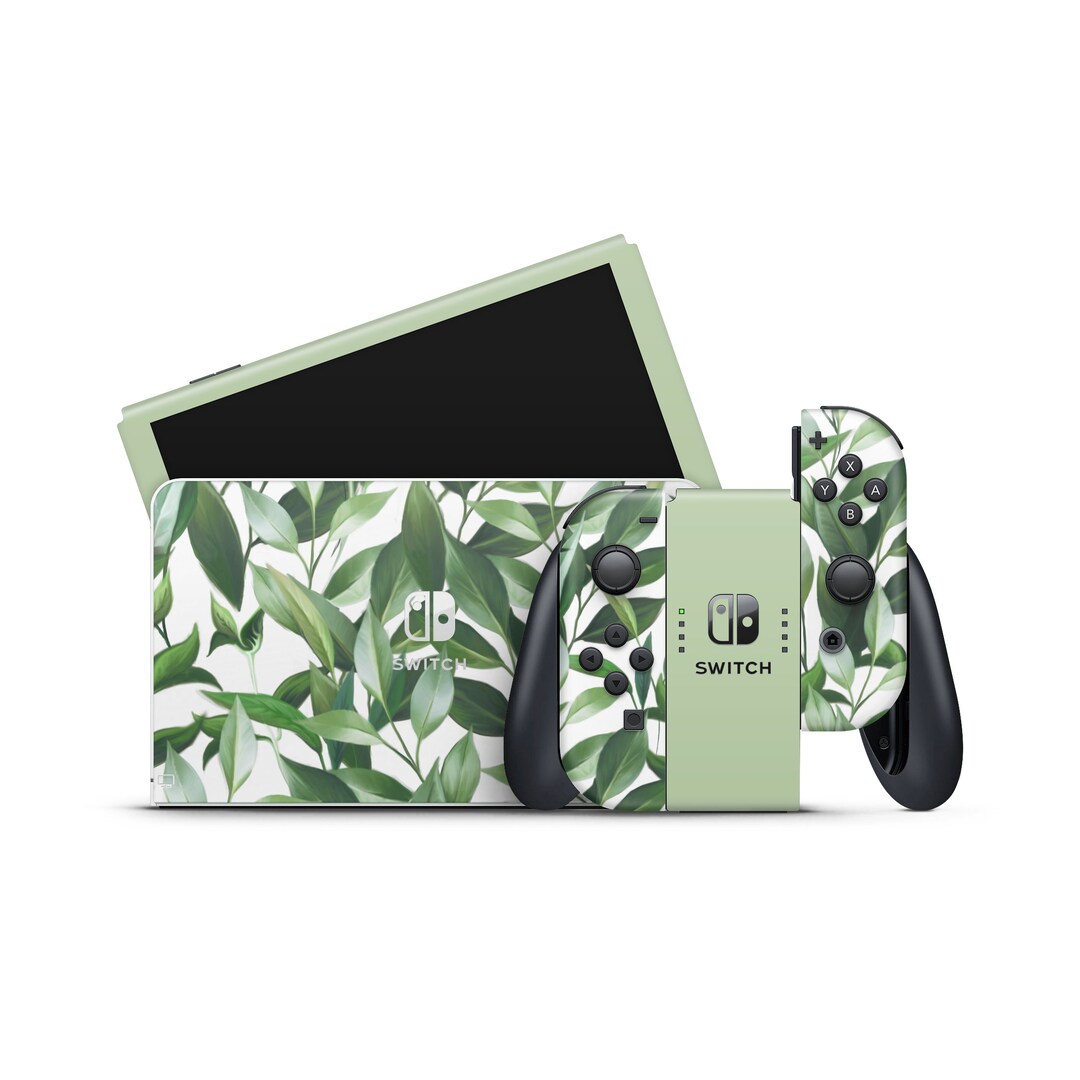 Tropical Leaves OLED Nintendo Switch Skin - Etsy