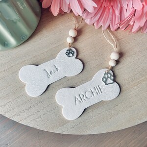 Personalized Bone Ornament // Dog Lover Gift // Dog Bone // Custom ...