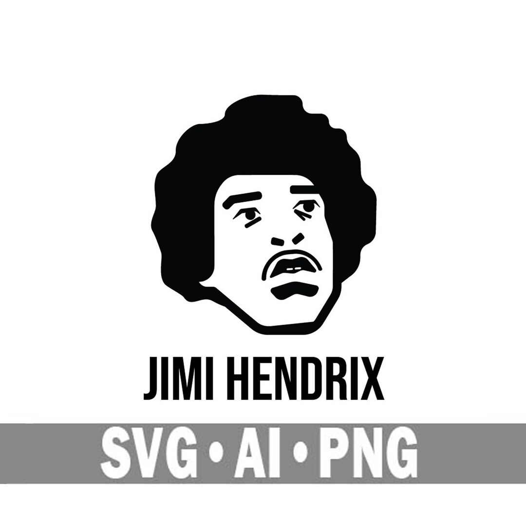 Jimi Hendrix SVG Rock Star SVG Rock Band SVG Rock svg - Etsy Schweiz