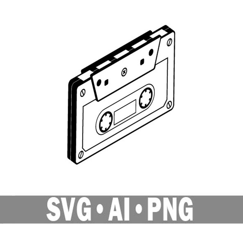 Casset Tape SVG 80s SVG Throwback SVG Vintage Svg - Etsy