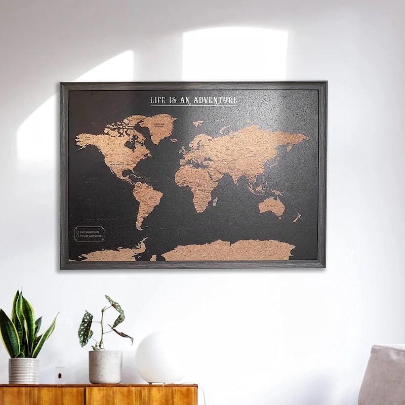 Pin Map World Frame - Etsy UK