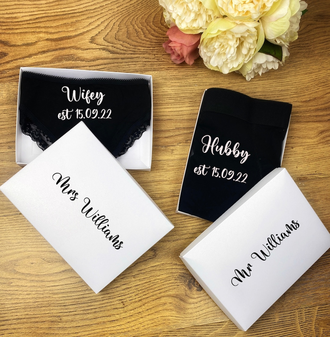 Personalised Bride and Groom Christmas Underwear/bride - Etsy