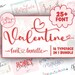 Valentine Font Bundle, 25 Themed Fonts for Valentines, QTF , TTF , WOFF ...