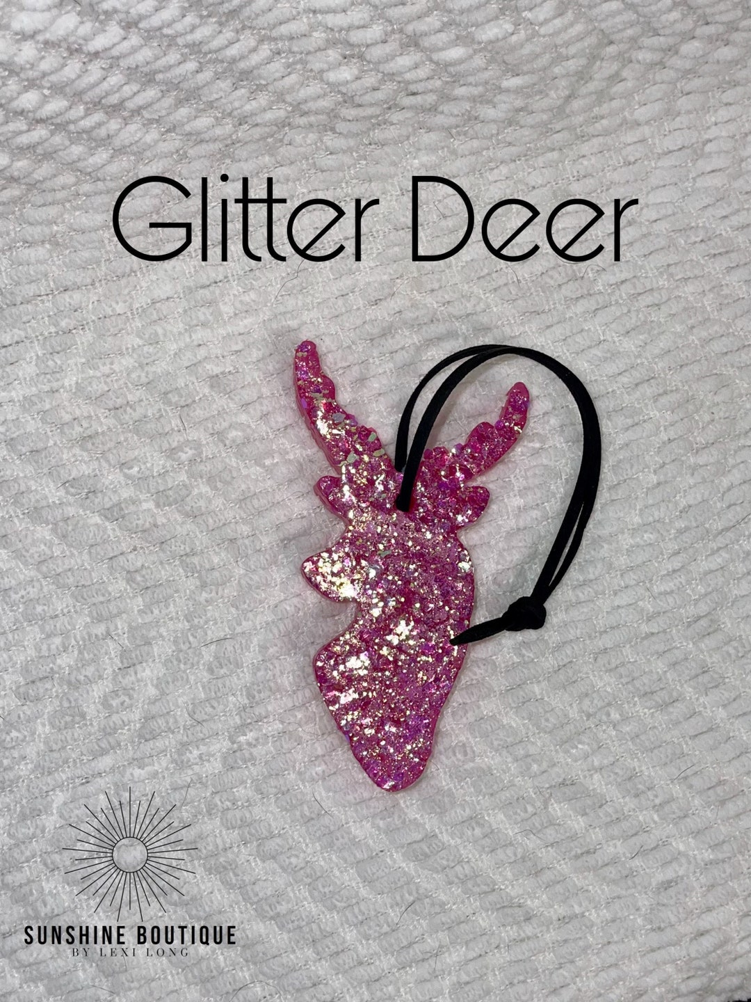 Custom Glitter Deer Car Freshie - Etsy