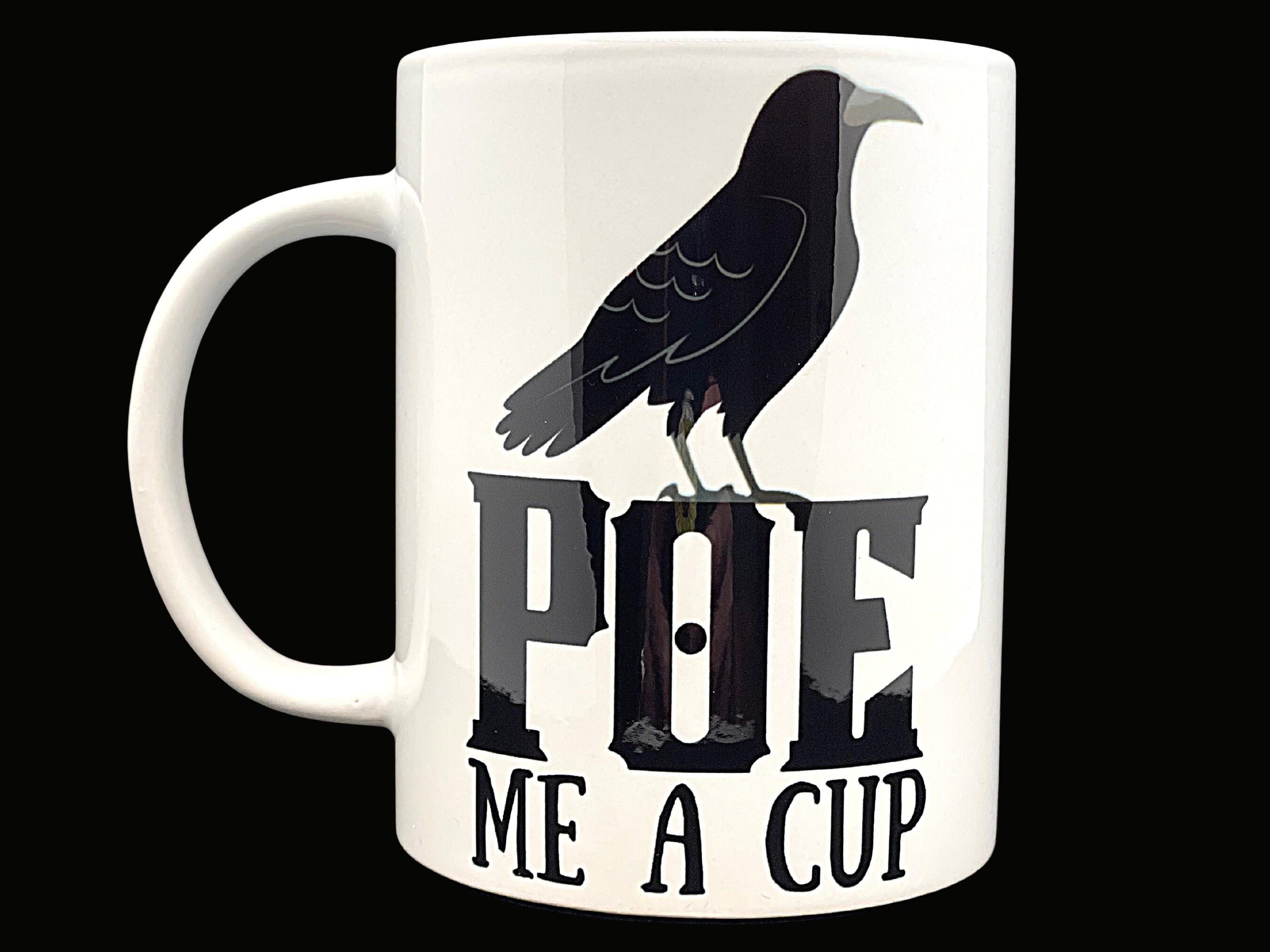 Coffee Mug Edgar Allan Poe Raven Mug Poe Me a Cup Black and - Etsy