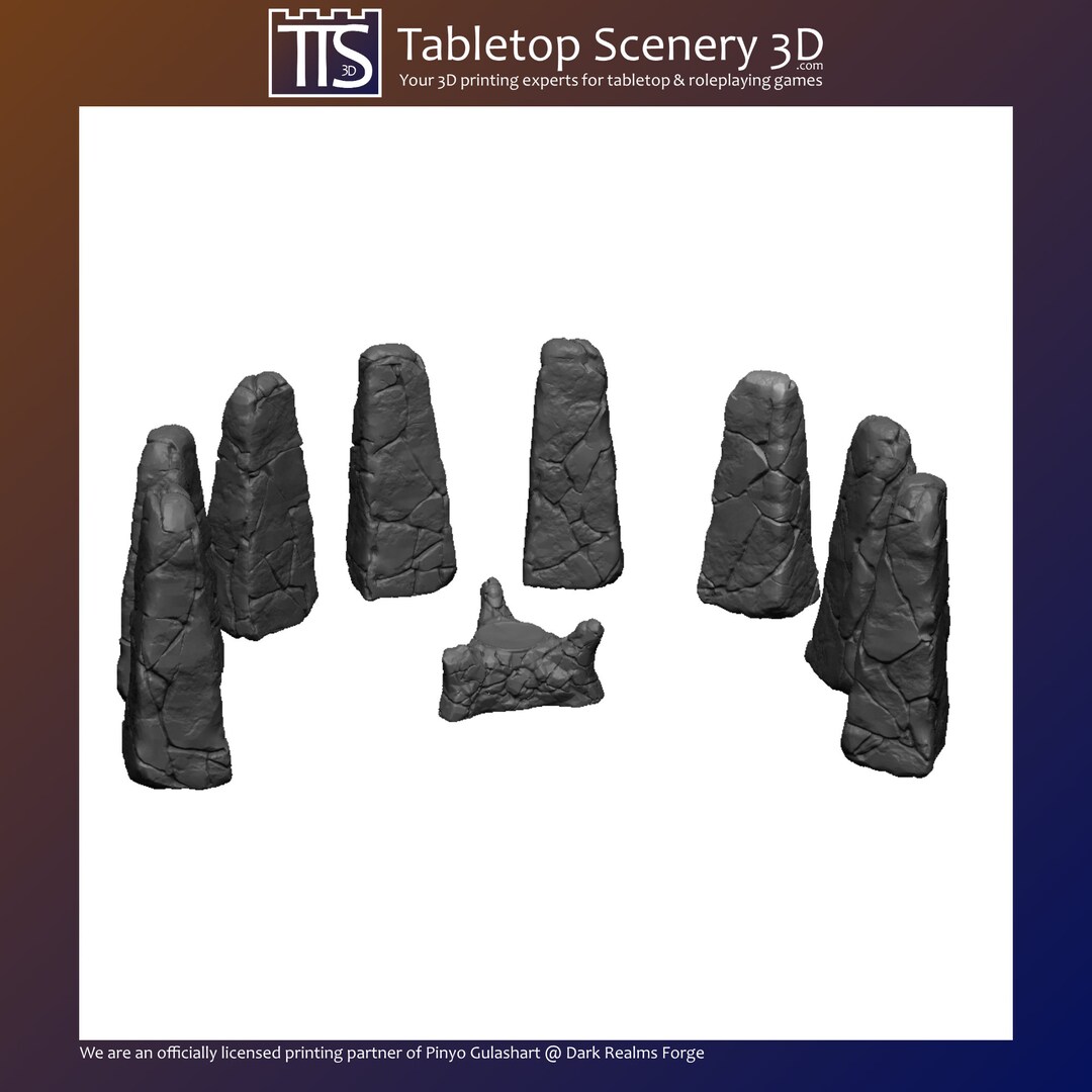 Sacrificial Stone Circle | 28mm-32mm | Tabletop Scenery | LOTR ...