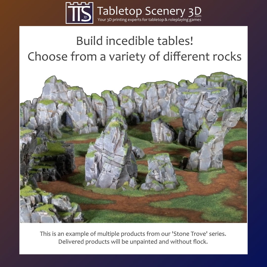 Arches and Boulders Rock Formations Stone Trove 28mm-32mm Tabletop ...