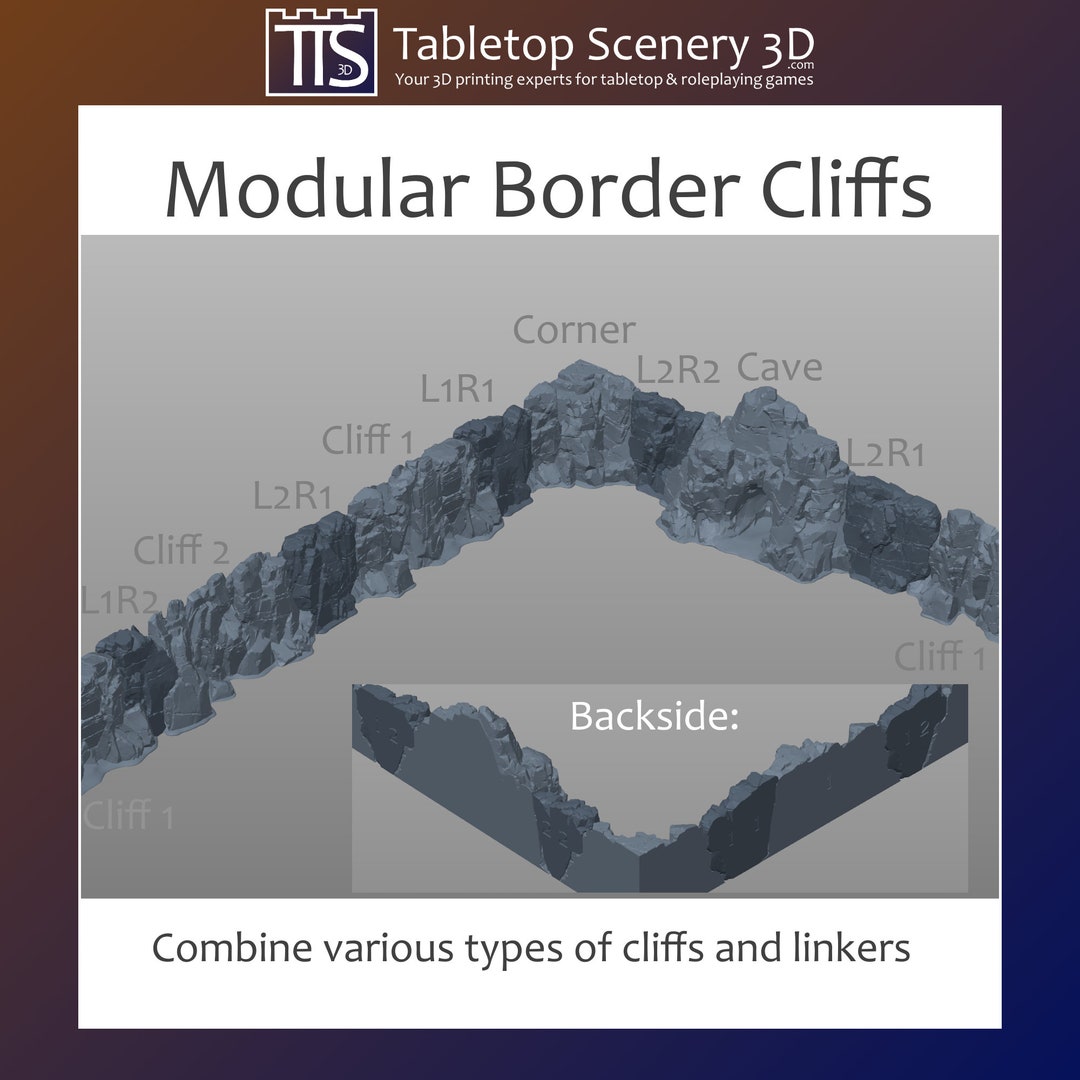 Border Cliff Rock Formations | Stone Trove | 28mm-32mm | Tabletop ...