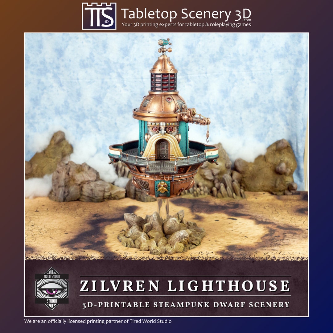 Zilvren Lighthouse | 28mm-32mm | Kharadron Overlords | Dwarf ...