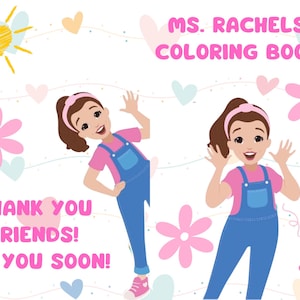 Ms Rachel Coloring Book - Etsy