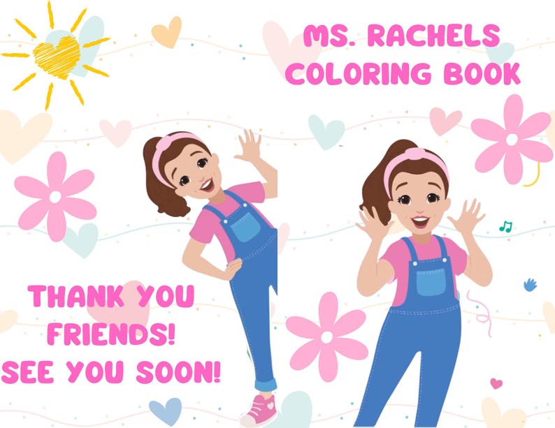 Ms Rachel Coloring Book - Etsy